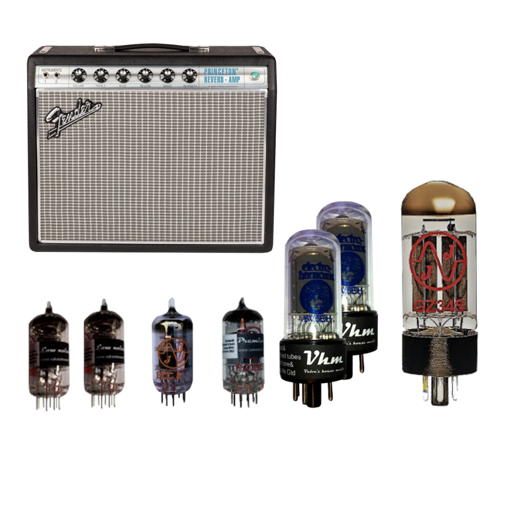 Kit Lampes de retubage Fender Princeton reverb classic, 65″, 68″ – Vhm